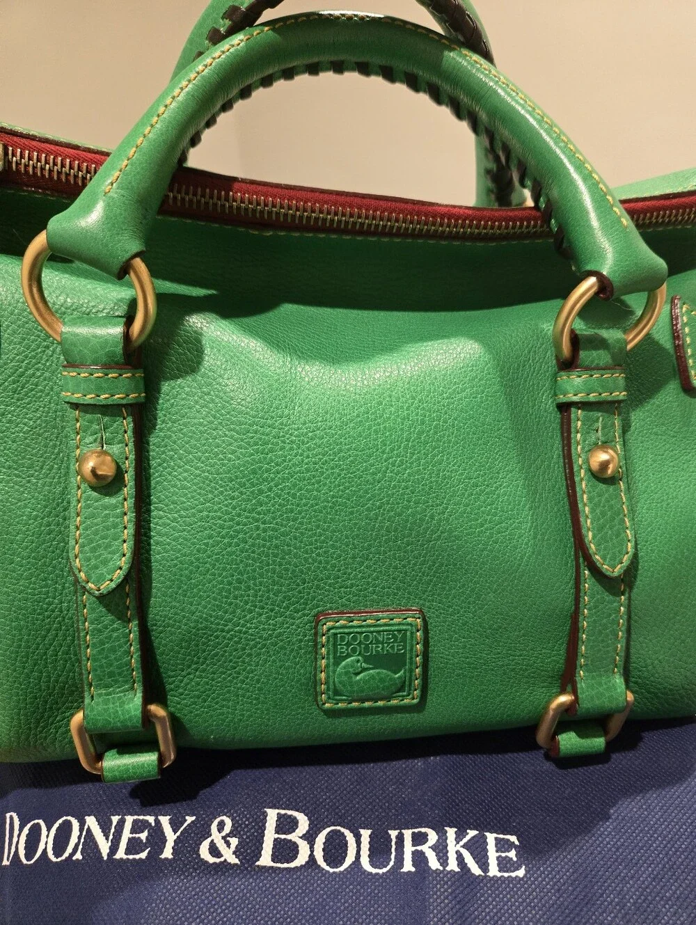 Dooney & Bourke | Bags | Rare Dooney Bourke Kelly Green Florentine ...